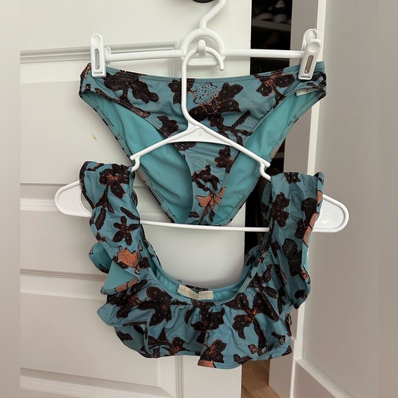 Ulla Johnson | Swim | Ulla Johnson 2 Piece Off Shoulder Ruffle Bikini ...